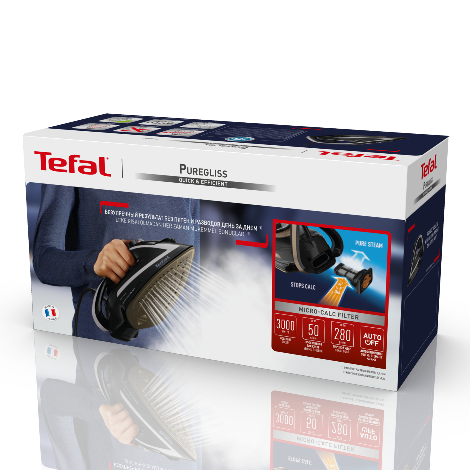 Утюг Tefal Puregliss FV8082E0, цена 75990.00 ₸ в интернет-магазине ...